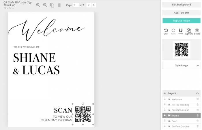 QR Code Wedding Programs - someday paper co